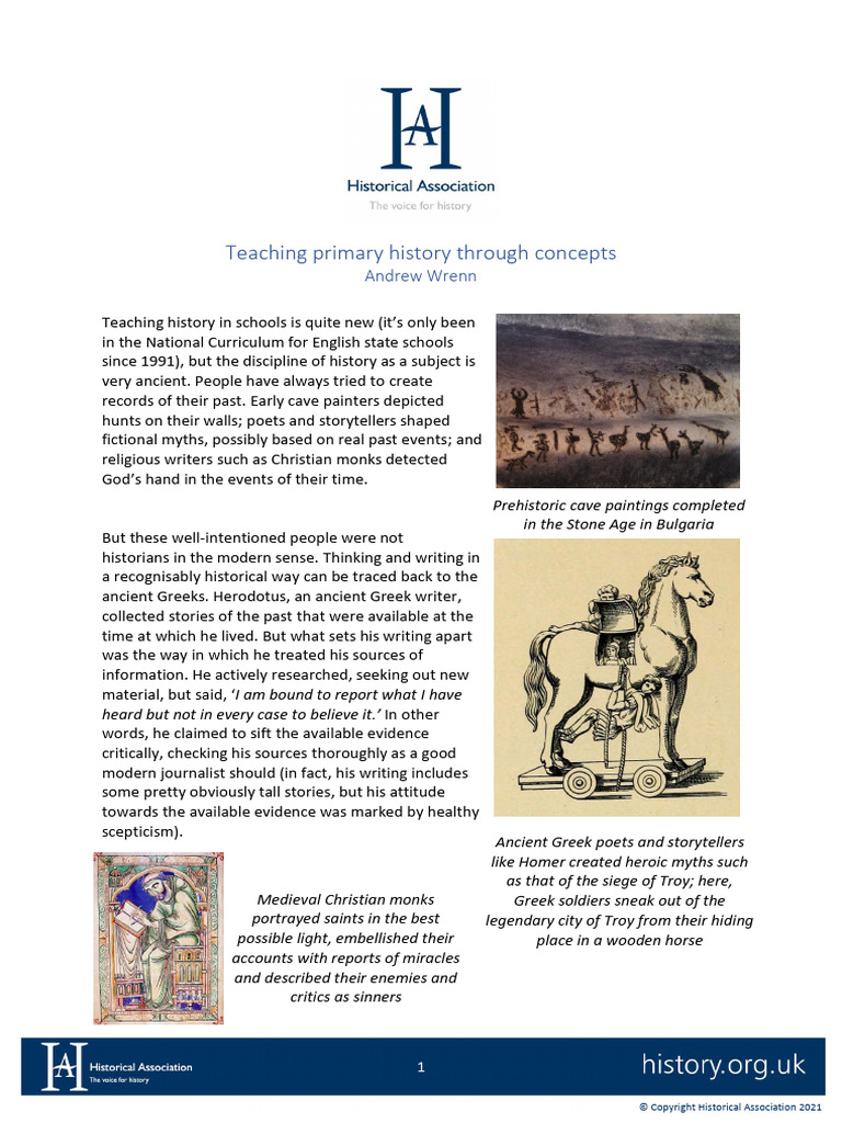 Teaching Primary History Through Concepts | PDF | Civilization ...