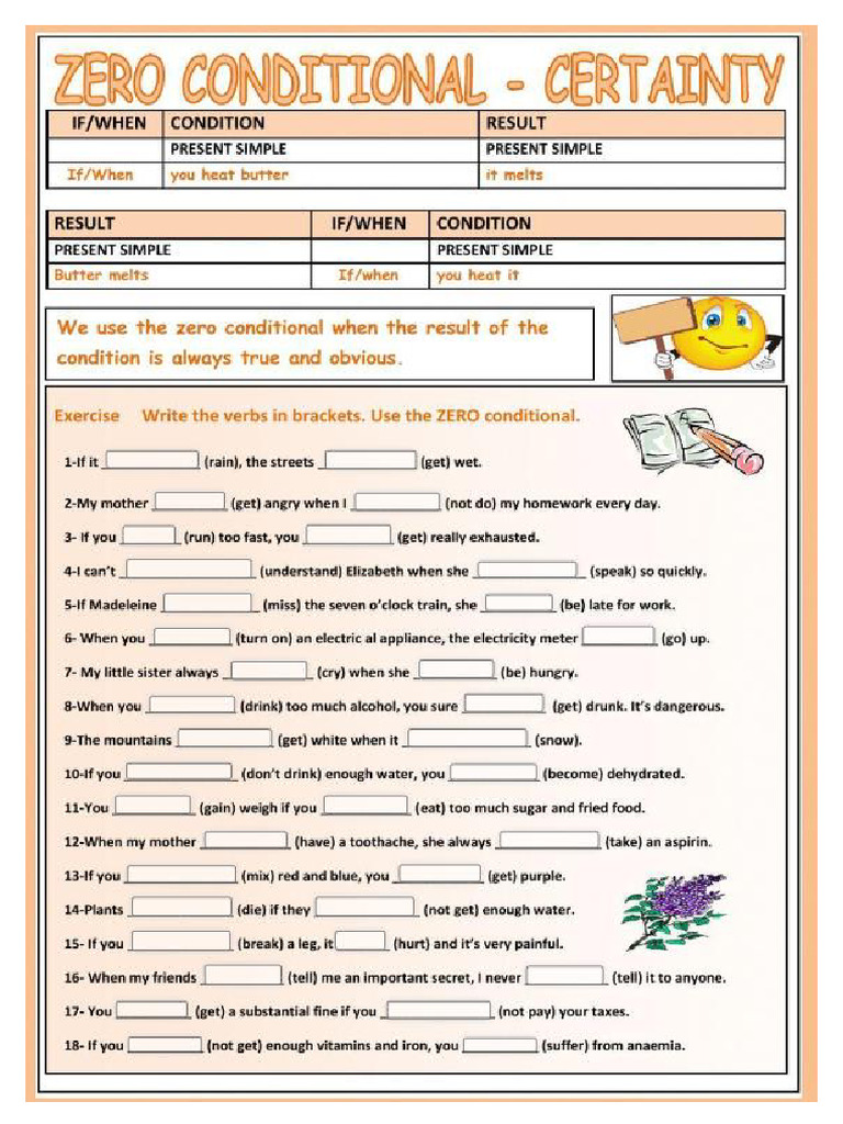 Practice Zero Conditional PDF | PDF