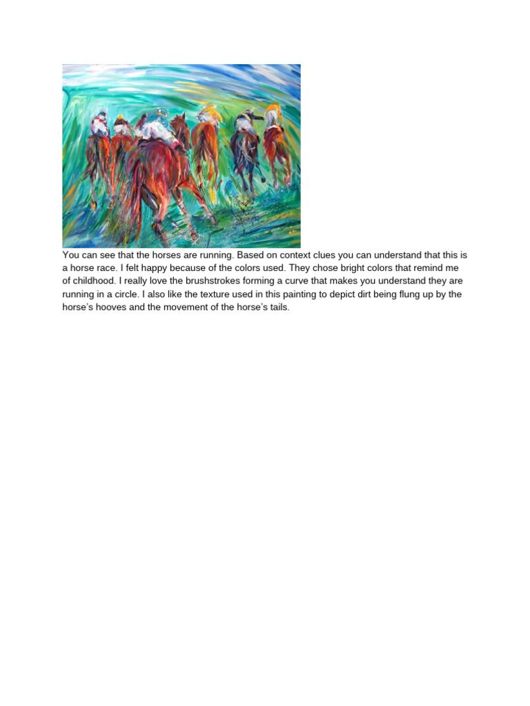 Horse Race | PDF | Art