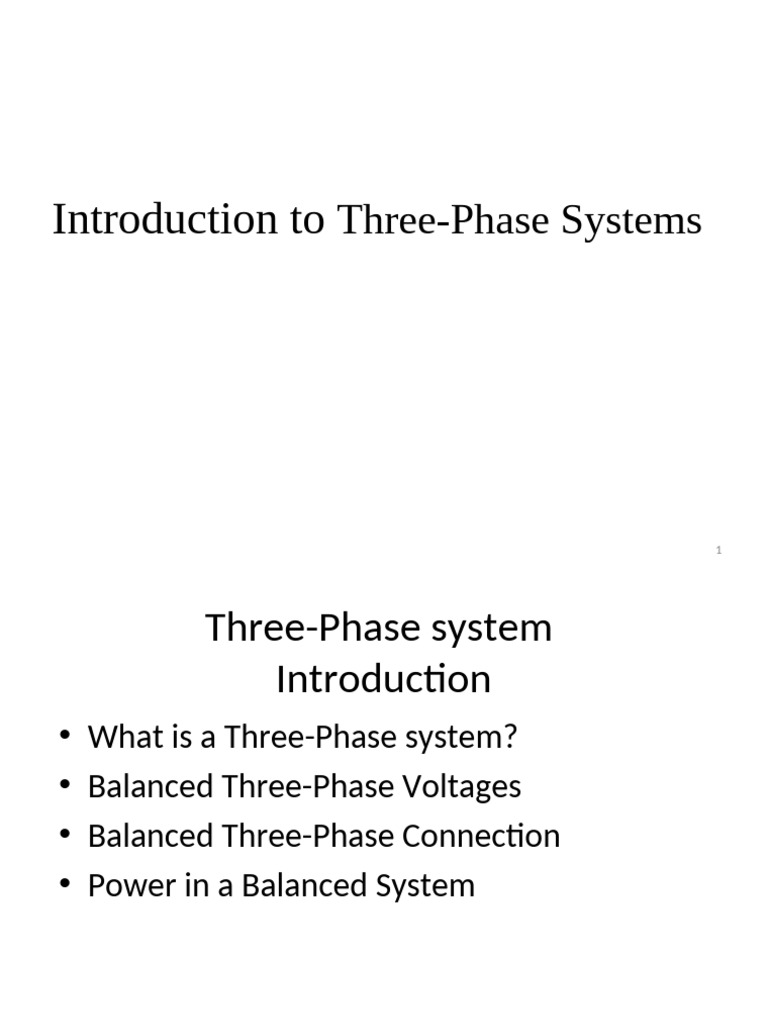 Understanding Three-Phase Systems | PDF | Electronics | Electrical ...