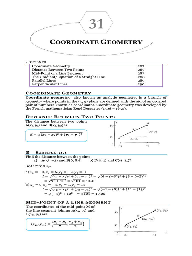 Coordinate Geometry | PDF | Analytic Geometry | Line (Geometry)