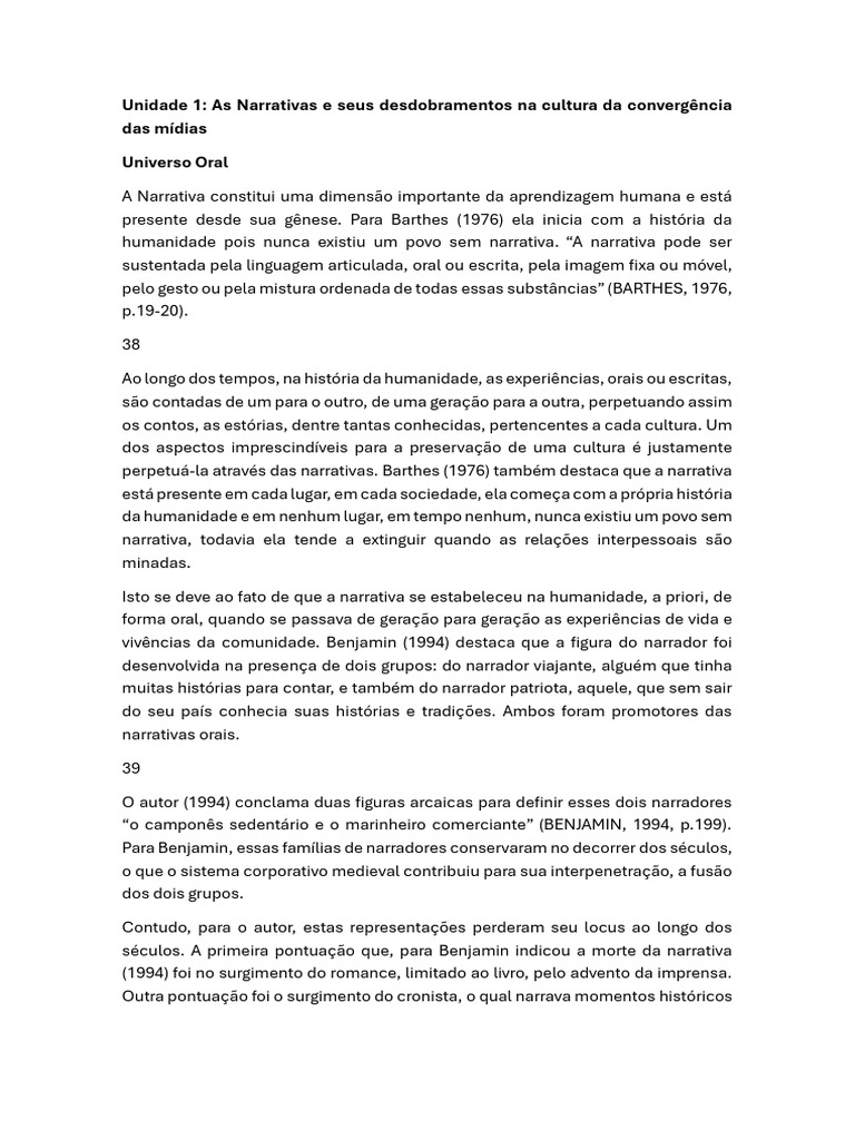 Texto 1 | PDF | Narrativa