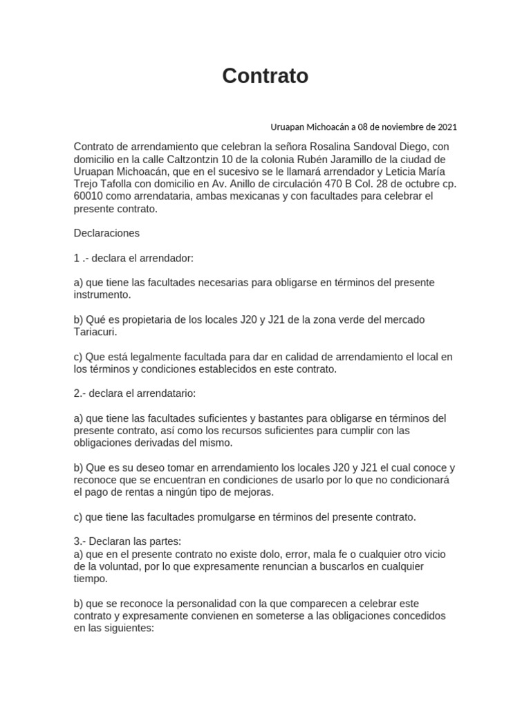 Contrato | PDF