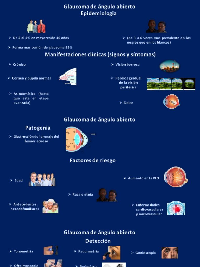 Glaucoma de Ángulo Abierto: Causas y Detección | PDF