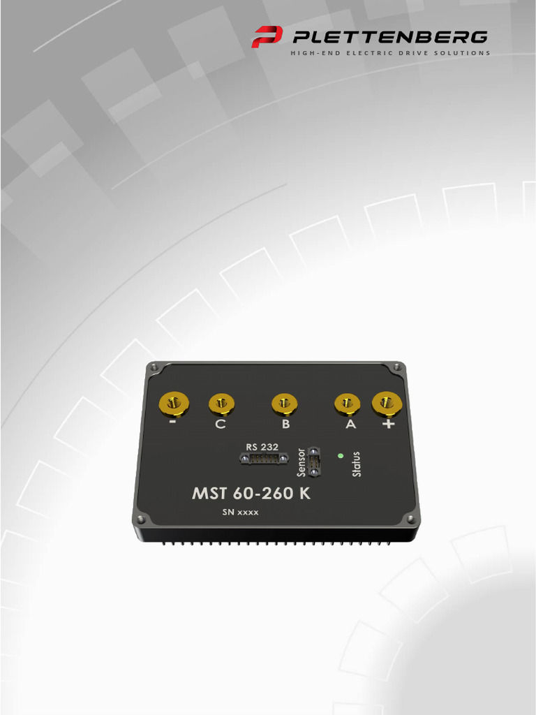 MST 60-260 K Operating Manual V8.10 | PDF | Legal Liability | Electric ...