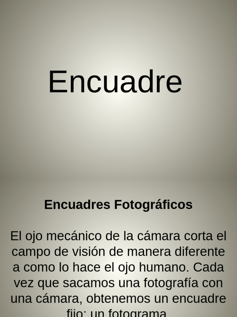 Presentación Planos Encuadres | PDF