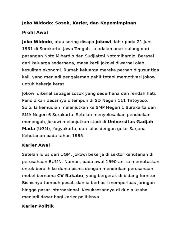 Joko Widodo | PDF