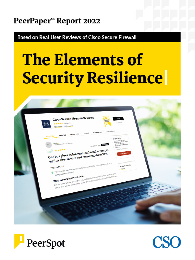 Security Resilience Peerspot | PDF | Security | Computer Security