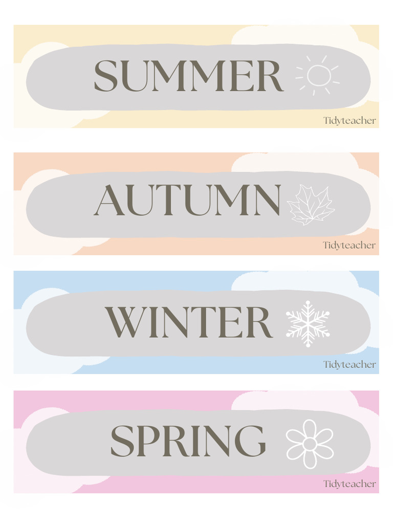 Seasons Display | PDF