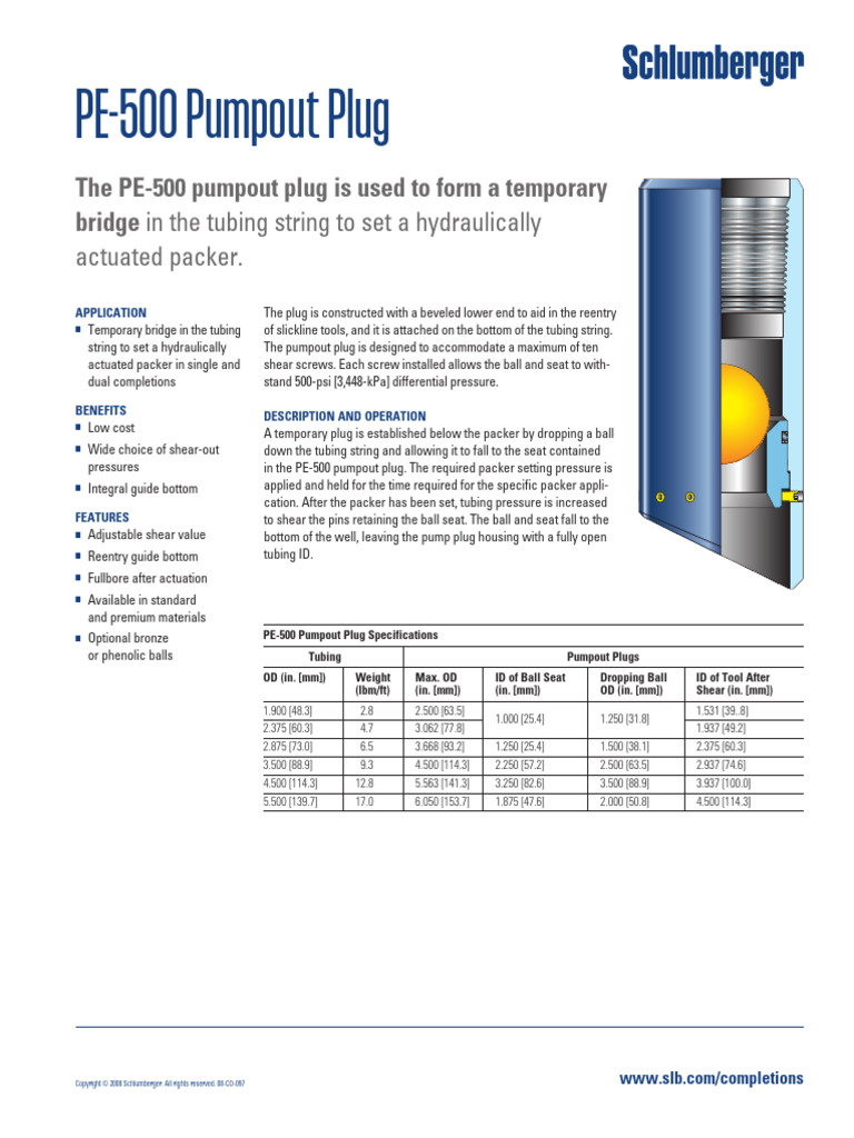 SLB PE500 | PDF | Manufactured Goods