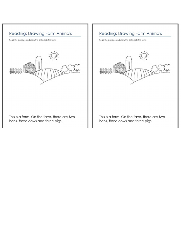 Read Draw Colour Farm | PDF