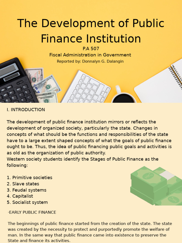 Evolution of Public Finance Institutions | PDF | Marxism | Public Finance