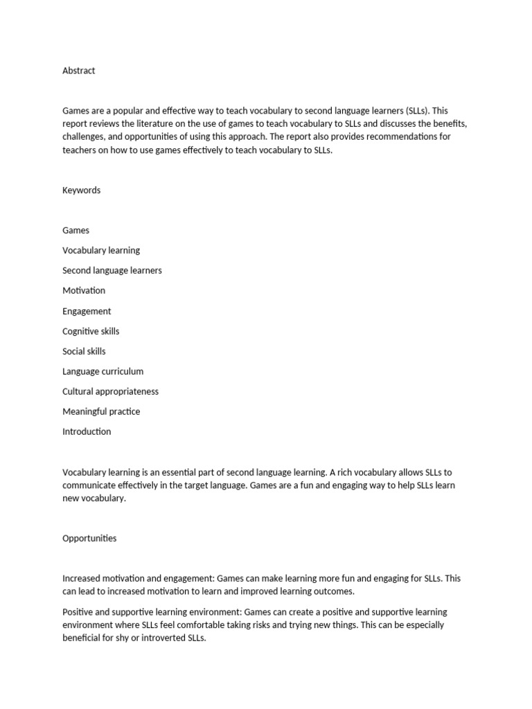 Document 2 | PDF | Learning | Second Language Acquisition
