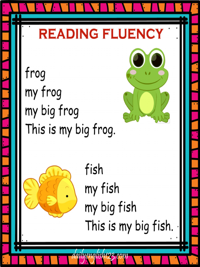 Reading Fluency - F | PDF