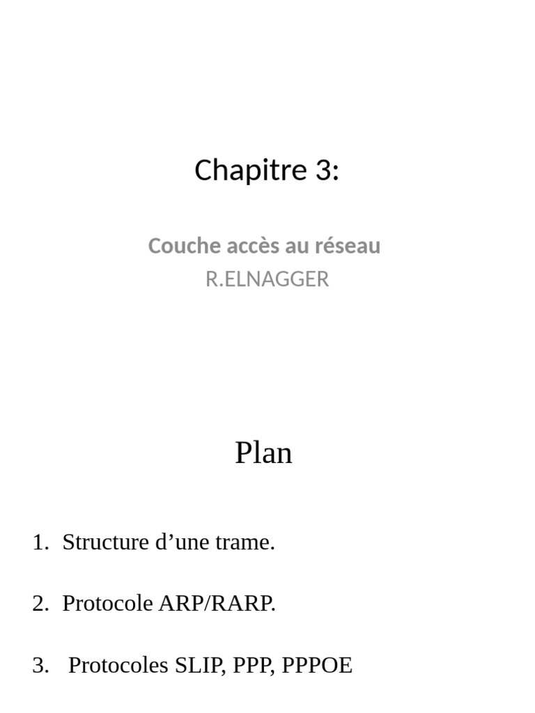 Structure des trames Ethernet et ARP | PDF | Ethernet | Architecture ...