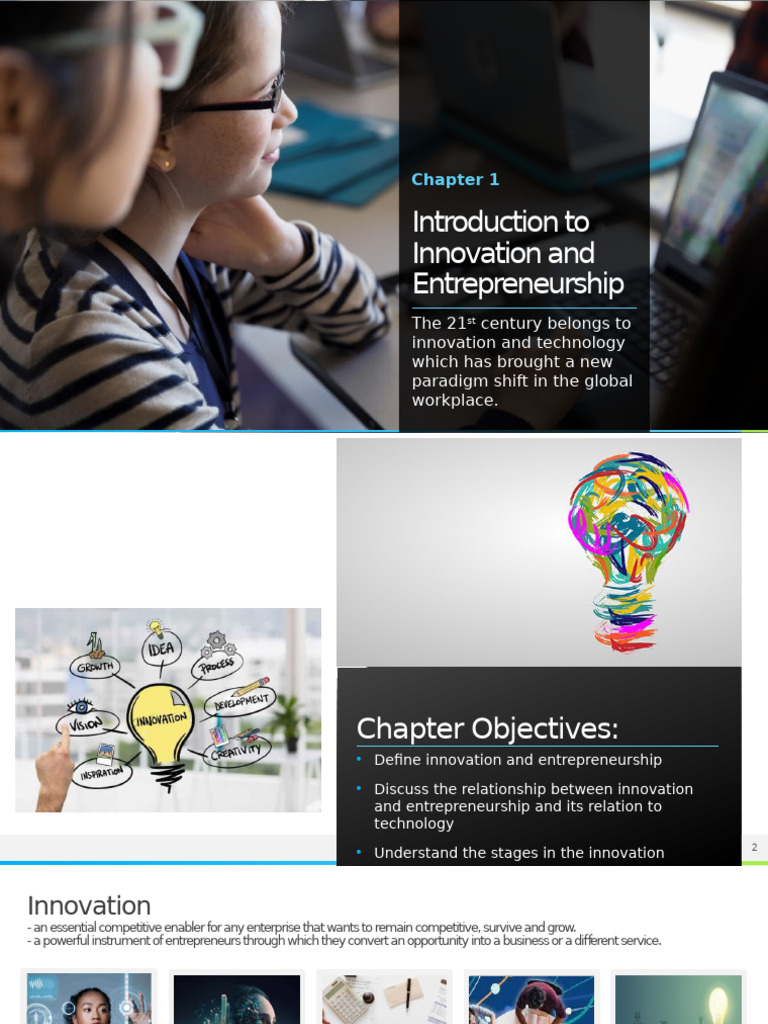 Chapter 1 - Introduction To Innovation and Entrepreneurship | PDF ...