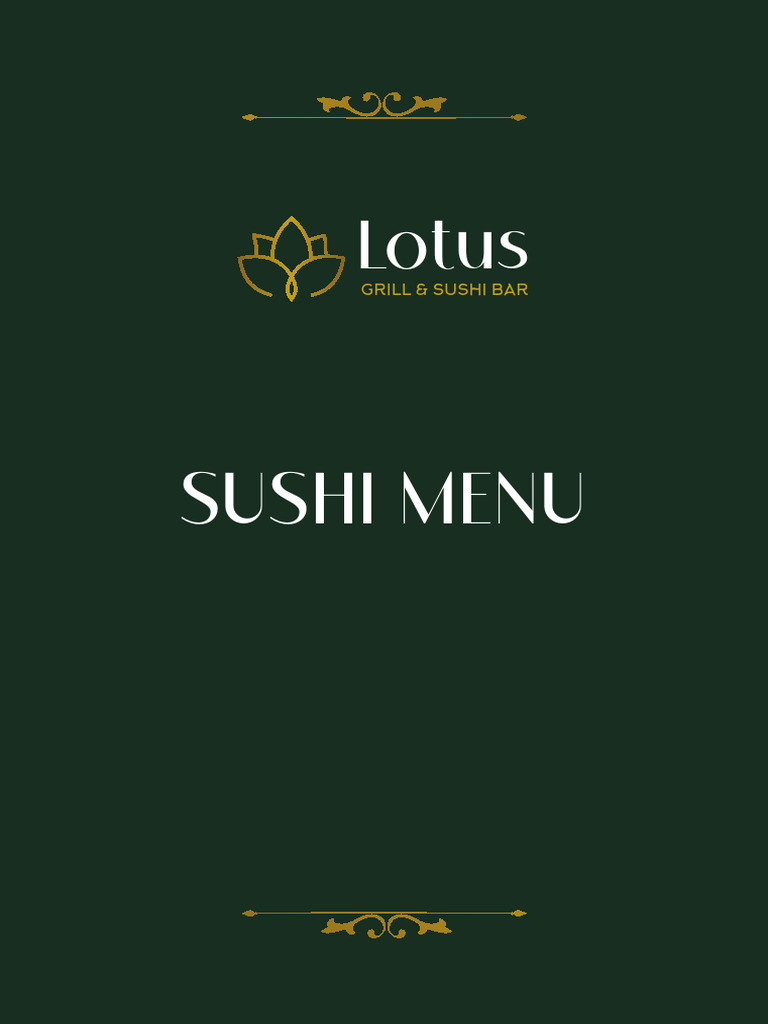 Lotus Sushi Menu FINAL | PDF