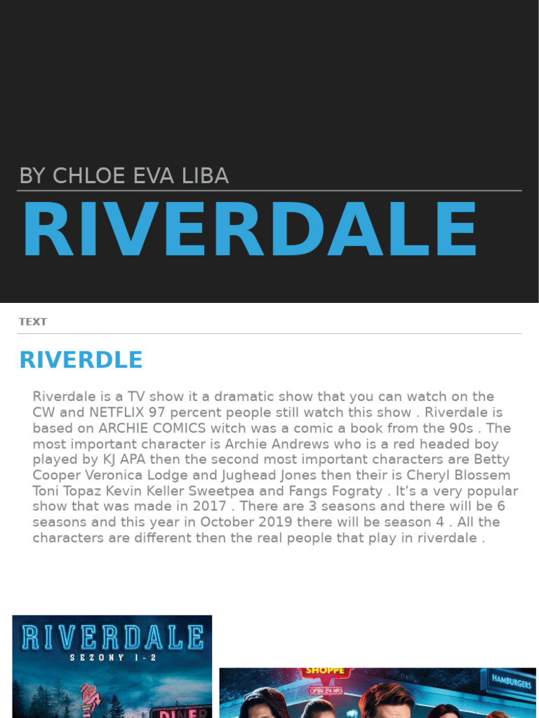 By Chloe Eva Liba: Riverdale | PDF