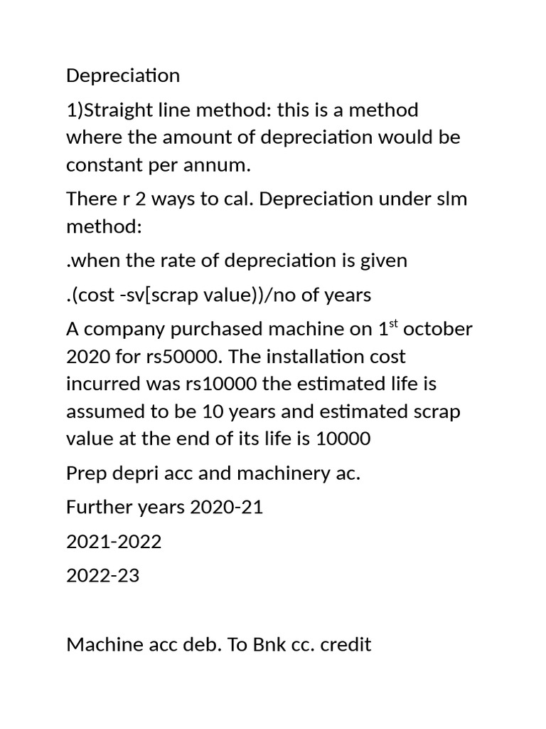 Depreciation | PDF