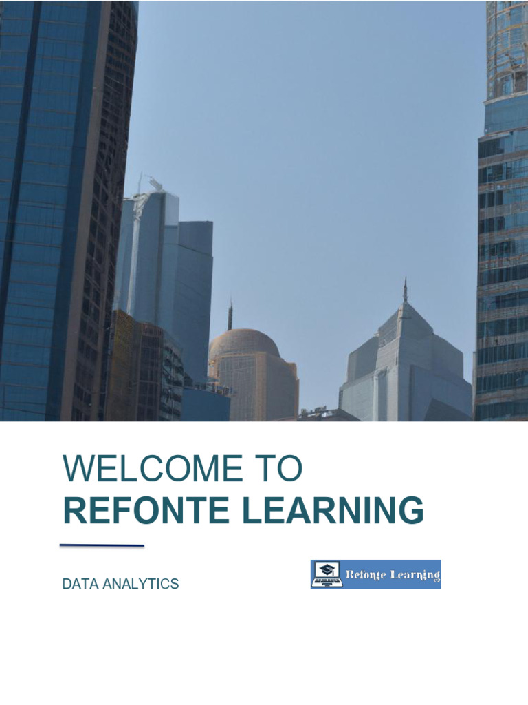 Refonte Data Analytics Training Program | PDF | Analytics | Data Analysis