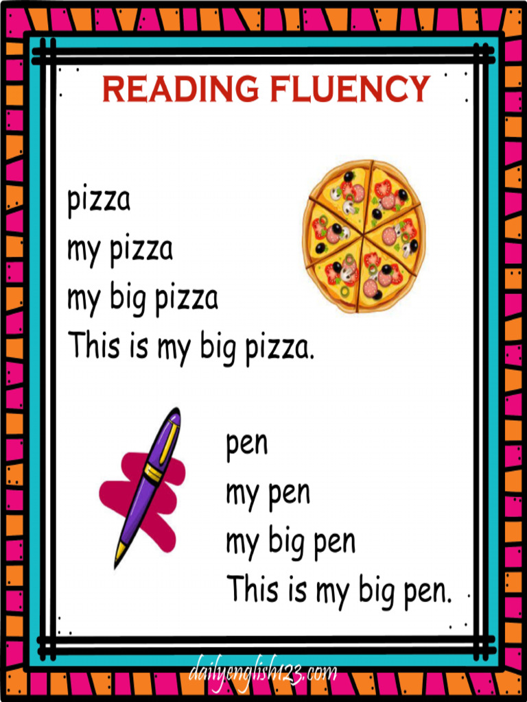 Reading Fluency - P | PDF