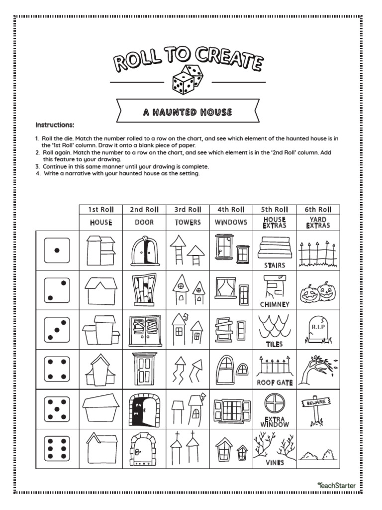 Haunted House Drawing Game Guide | PDF