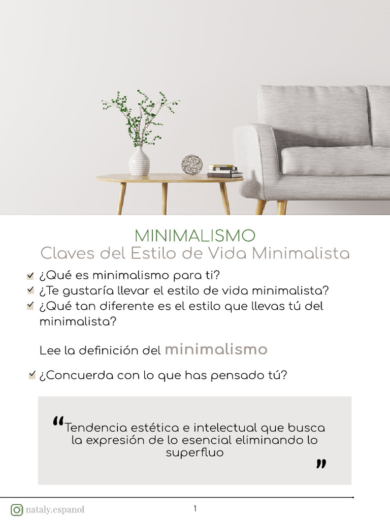 A2-B1 Minimalismo | PDF | Minimalismo