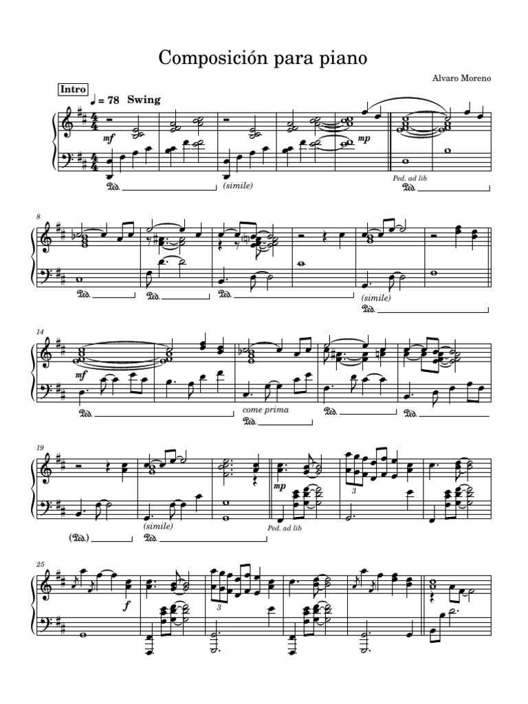 Composicion para Piano Compo FINAL | PDF