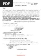 Sujets BEM Français 2025 | PDF | Algérie | Alger