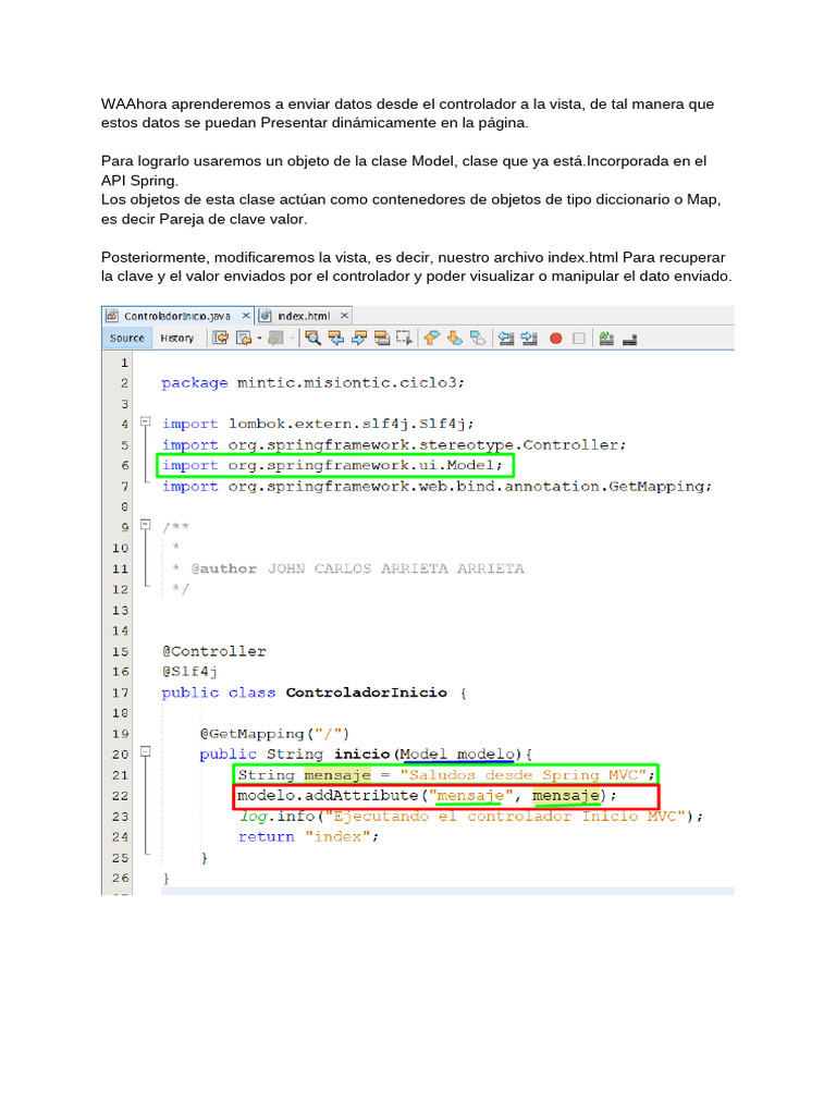 Guia de Spring-Boot-5-Mvc-Intercambio-De-Datos | PDF | Informática