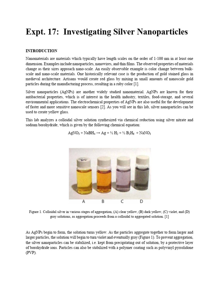 GAANN Exp 6 Silver Nanoparticle | PDF | Nanoparticle | Nanomaterials