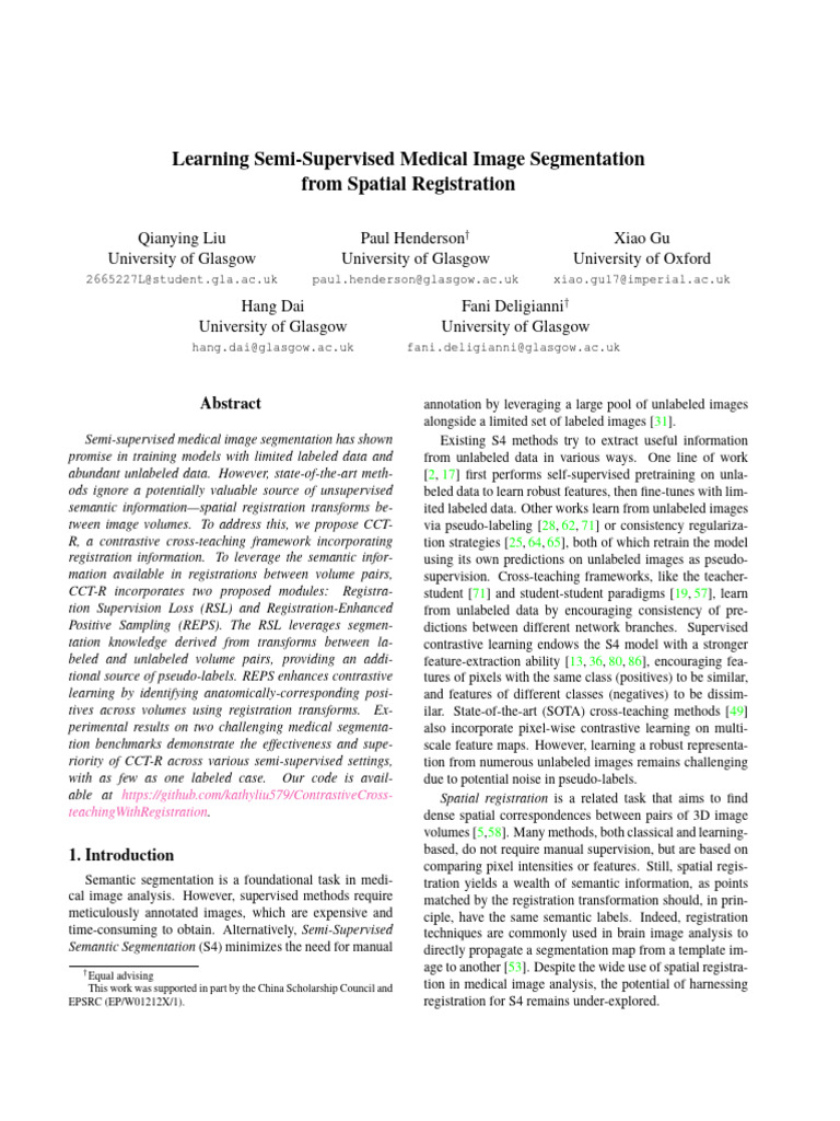 Learning Semi-Supervised Medical Image Segmentation | PDF | Image Segmentation | Artificial ...