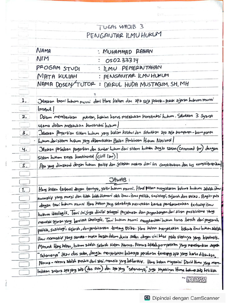 Tugas Wajib 3 Pthi (Muhammad Raihan) | PDF