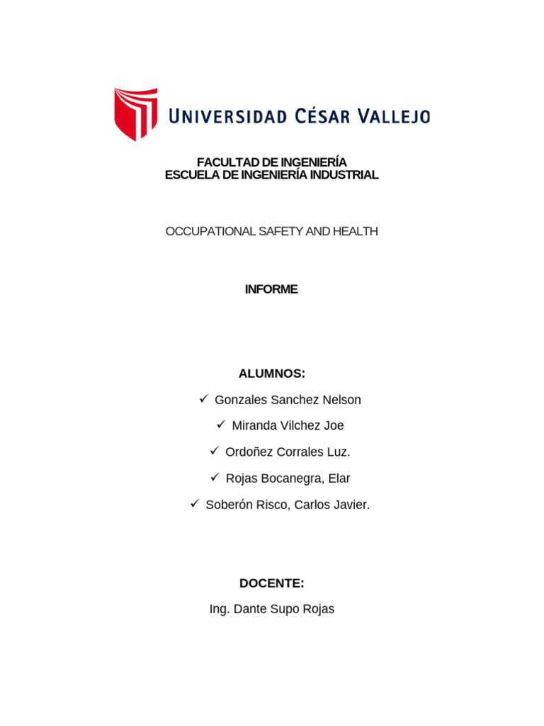 Estructura Del Informe P1 | PDF | Valores | Planificación