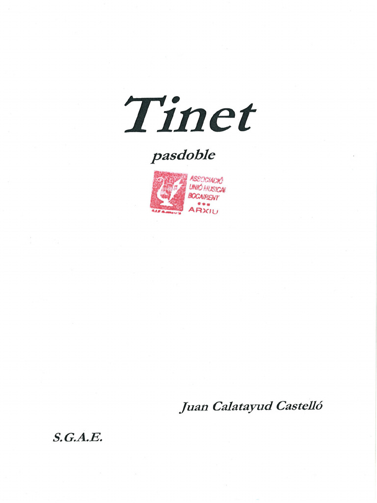 Tinet Partitura | PDF