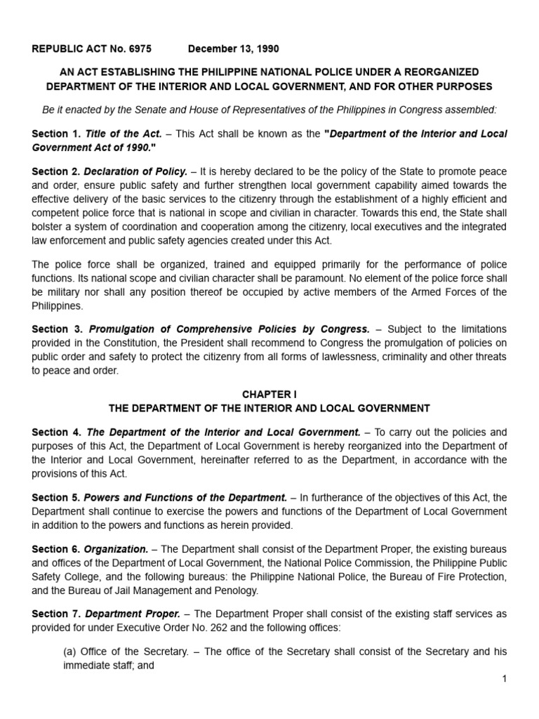 Ra 6975 Section 60 BJMP | PDF | Inspector | Prison