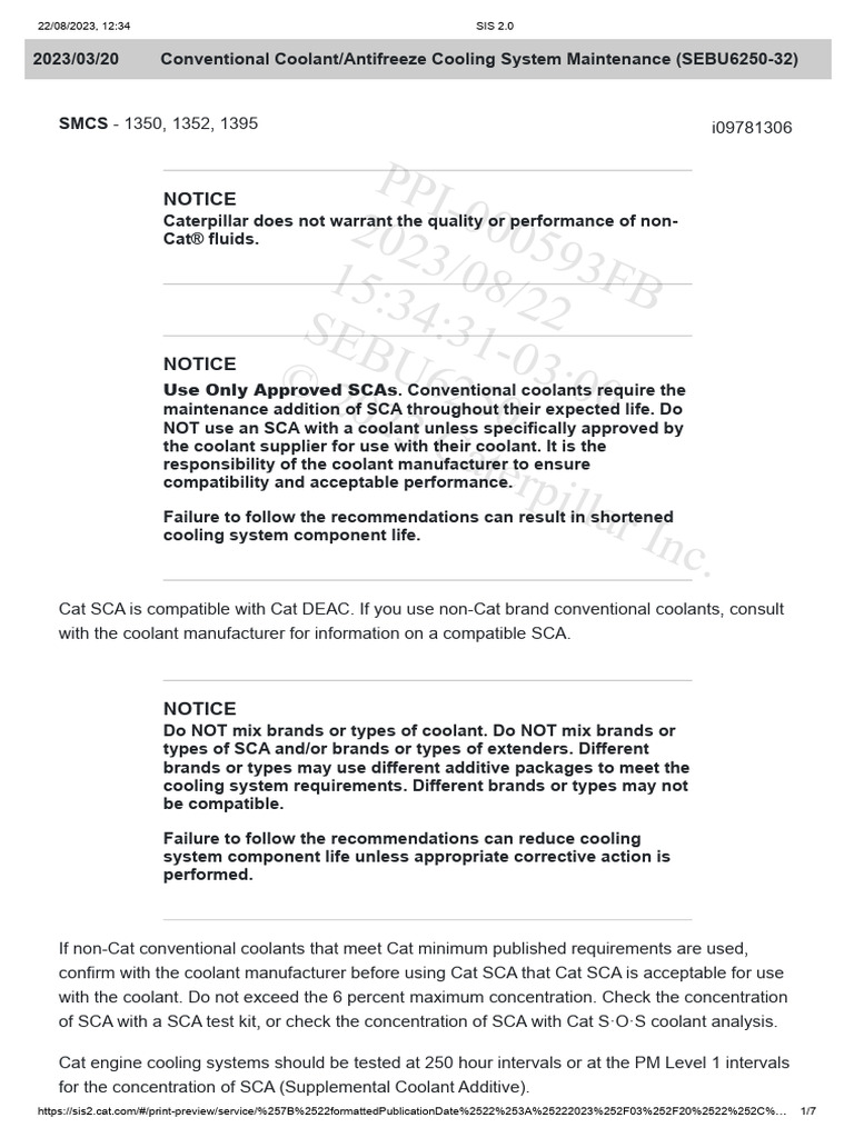 Procedure For Cleaning An Oil Contaminated Cooling System | PDF ...