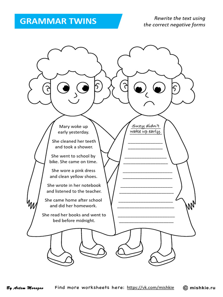 Grammar Twins - Past Simple - by Artem Morozov | PDF