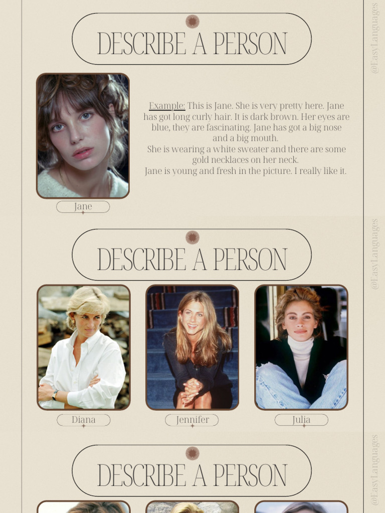 Describe a Person | PDF