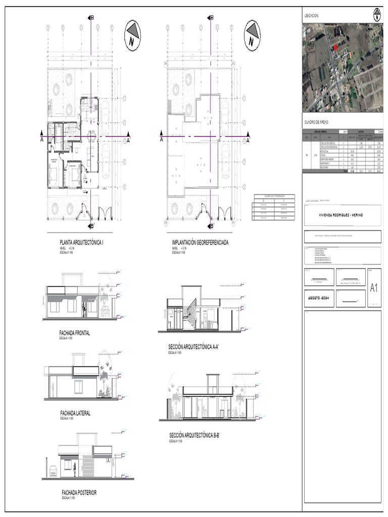 Vivienda Rodriguez Merino DEF LAMINA 1 | PDF