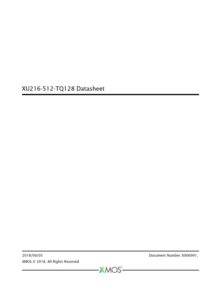 XU216 512 TQ128 Datasheet - 1.16 | PDF | Microcontroller | Multi Core ...
