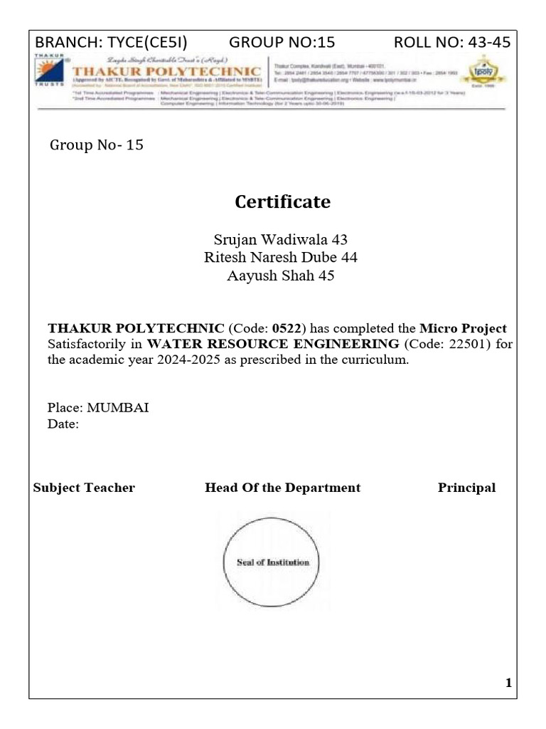 Wre Report G15 | PDF | Dam | Fracture