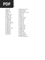 Sesotho Words and Slang | PDF