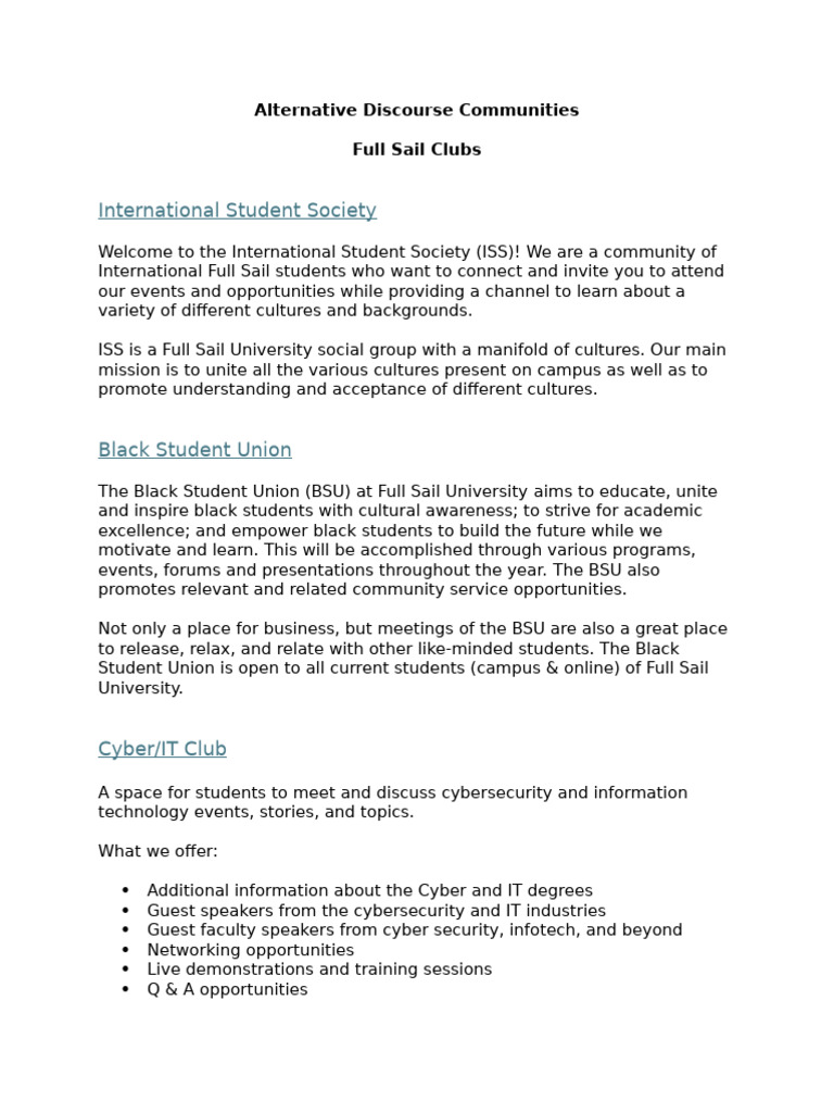 List of Alternative Communities | PDF