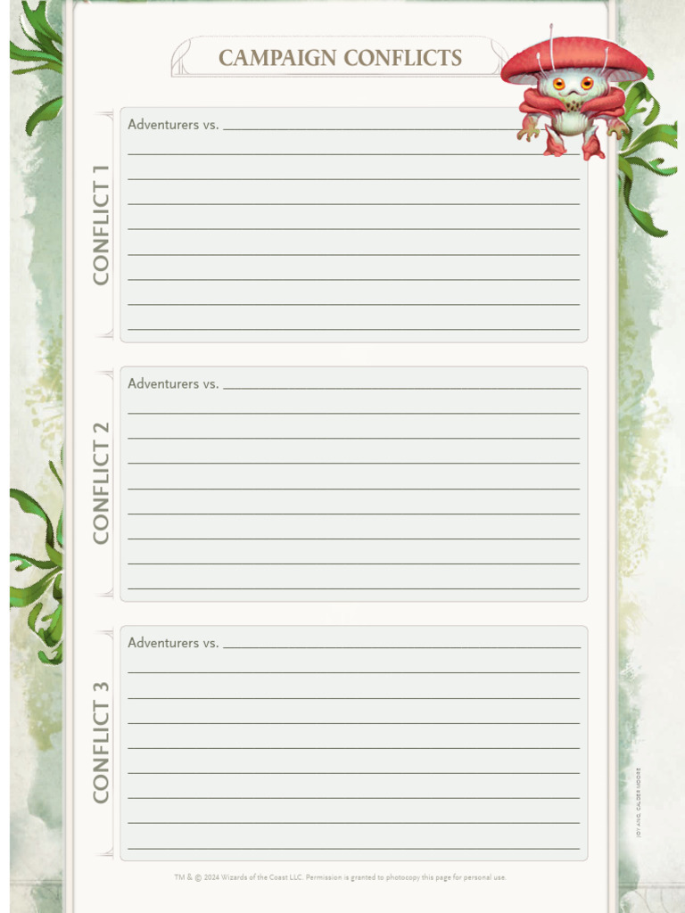 Campaign Conflict Sheet | PDF | Finance & Money Management | Technology ...