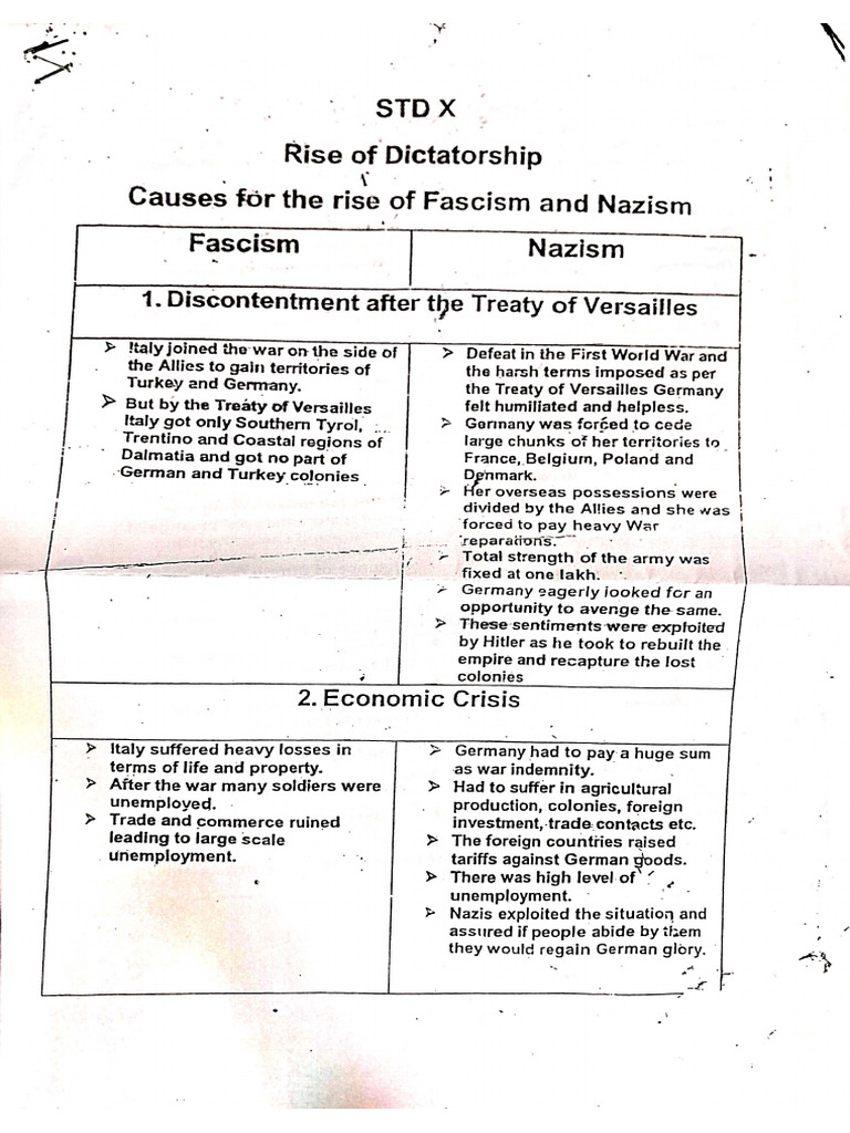Rise of Dictatorship | PDF