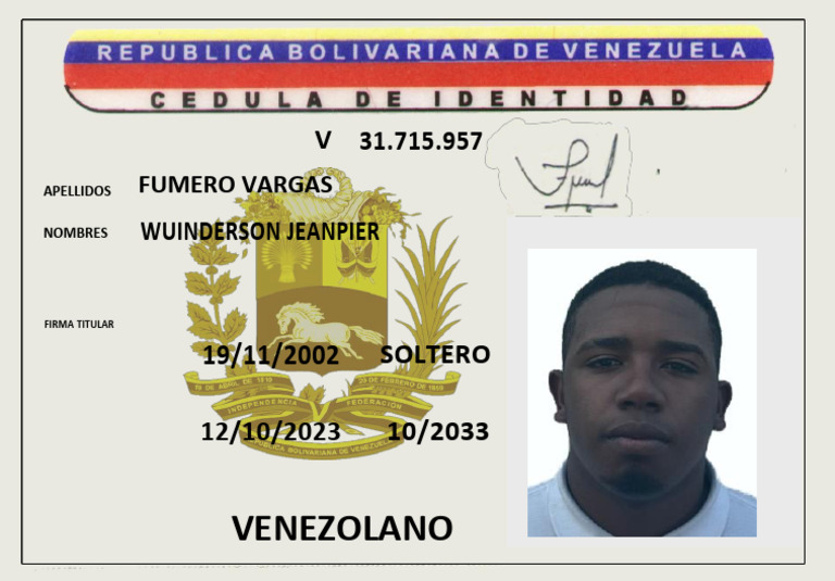 Cedula Venezolana | PDF