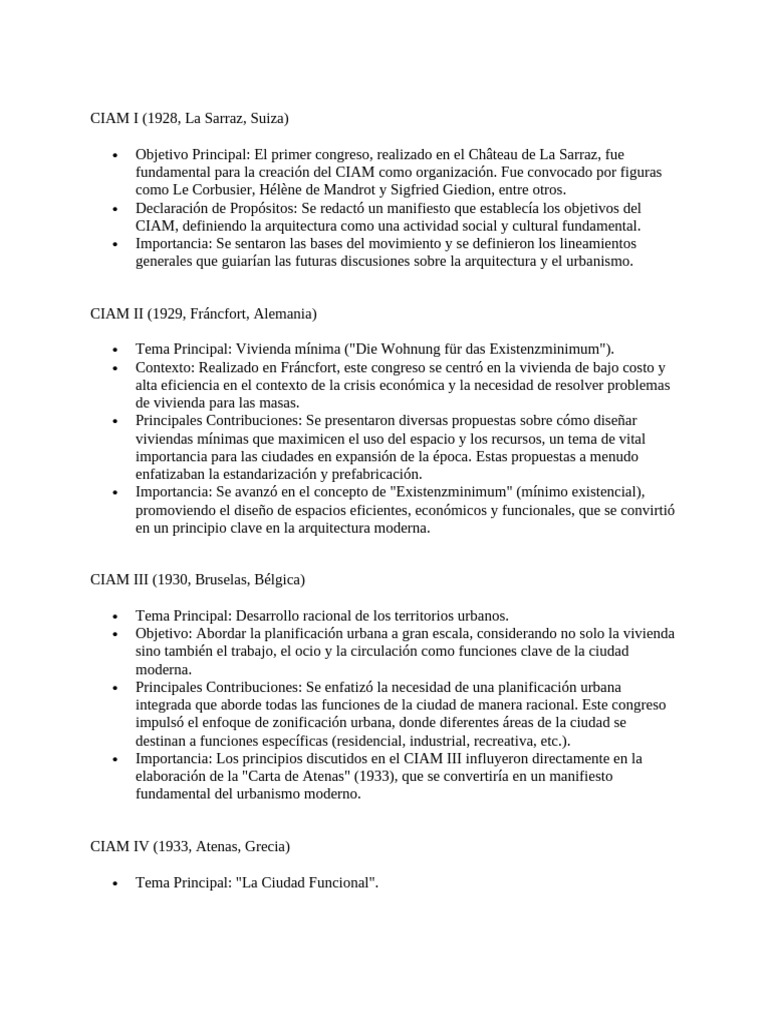 Ciam I | PDF | Urbanismo
