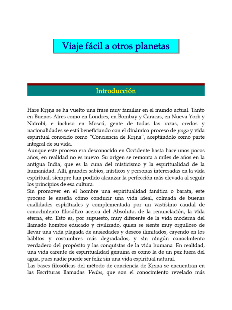 Viaje Facil A Otros Planetas | PDF | Importar | Vida