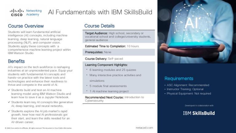 AI Fundamentals With IBM SkillsBuild v1 0 Overview | PDF | Artificial Intelligence ...